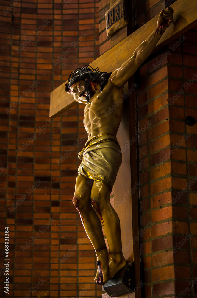 Jesus Christ fixed on the cross Stock Photo | Adobe Stock