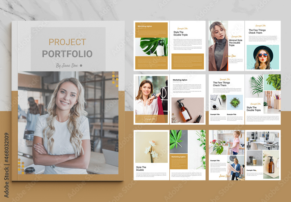 Portfolio Layout Stock Template | Adobe Stock