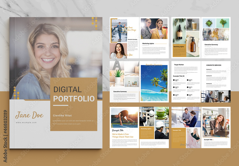 Minimal & Clean Layout Stock Template | Adobe Stock