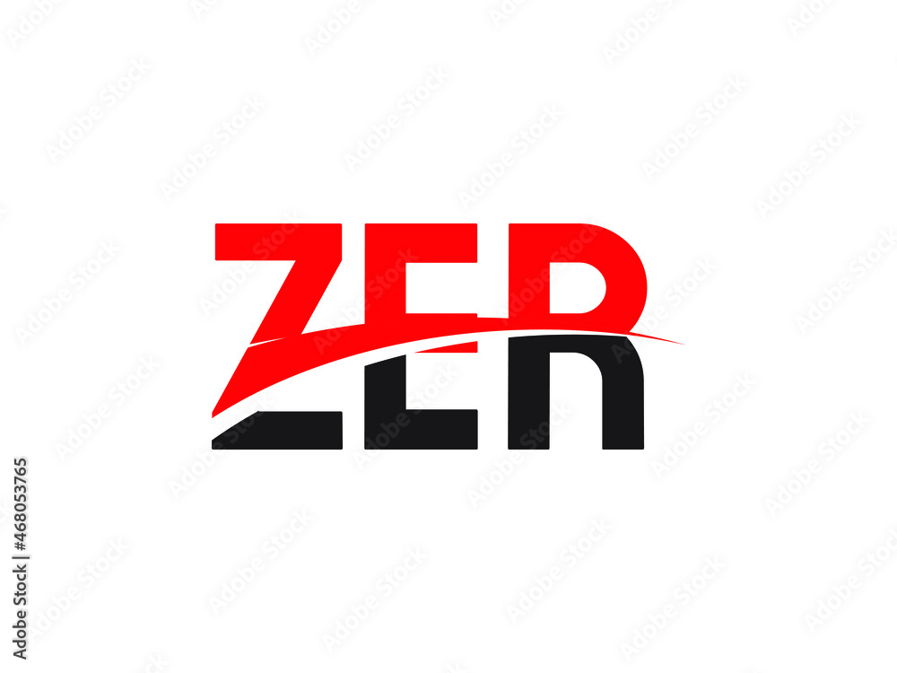 ZER Letter Initial Logo Design Vector Illustration Stock Vector | Adobe ...