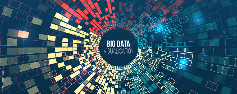 Big Data Visualization Processing Of Data Arrays Sorting Filtering Machine Algorithms Data