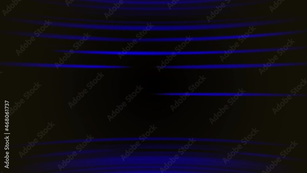Abstract blue curve and lines in 80s style, motion futuristic, cyber ...