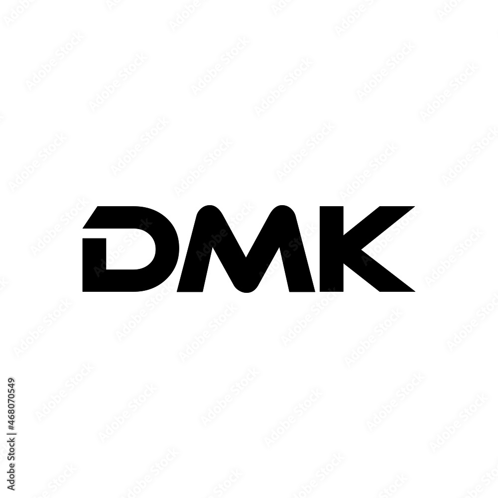 DMK letter logo design with white background in illustrator, vector ...