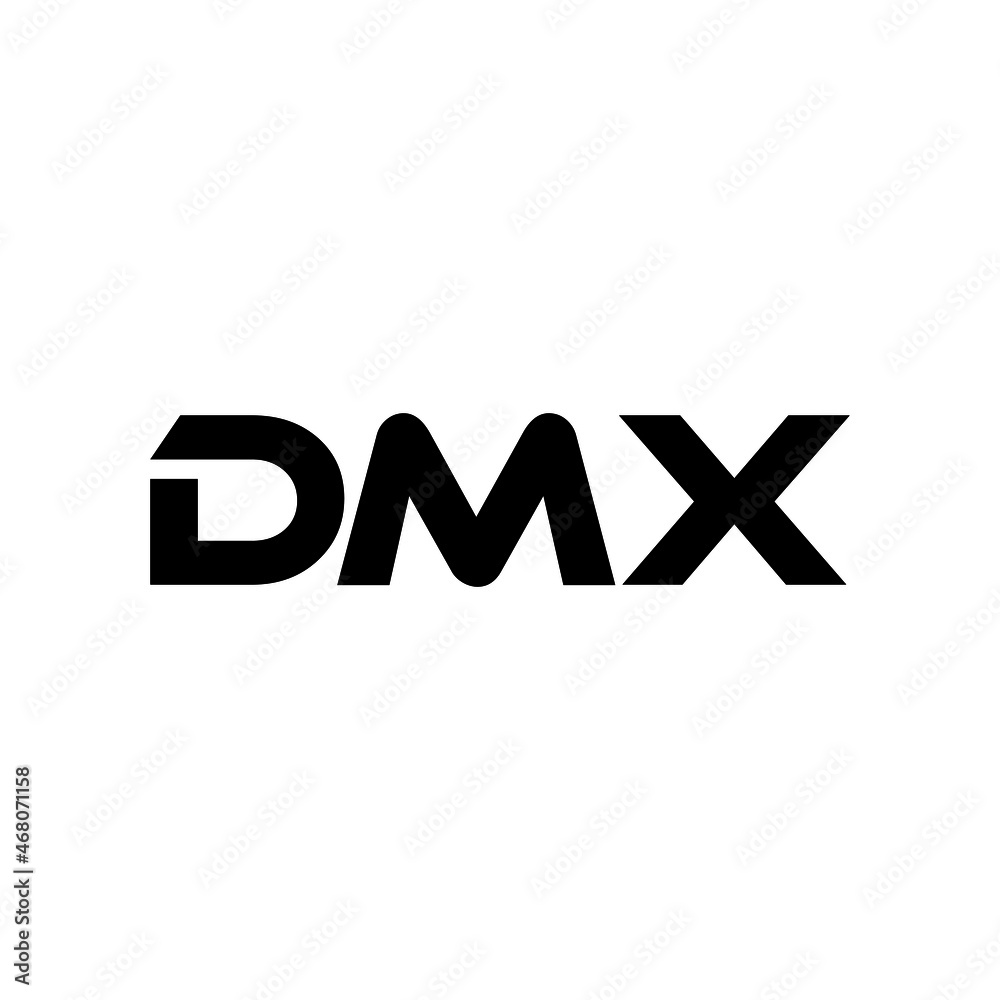 DMX letter logo design with white background in illustrator, vector ...