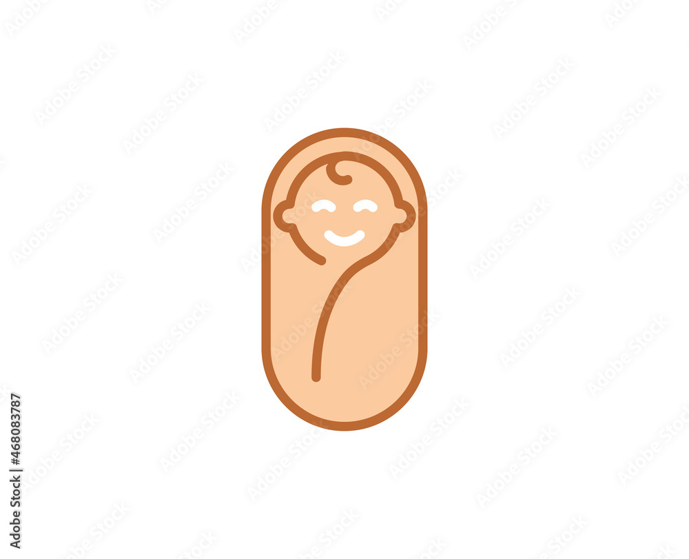 Baby line icon. High quality outline symbol for web design or mobile ...
