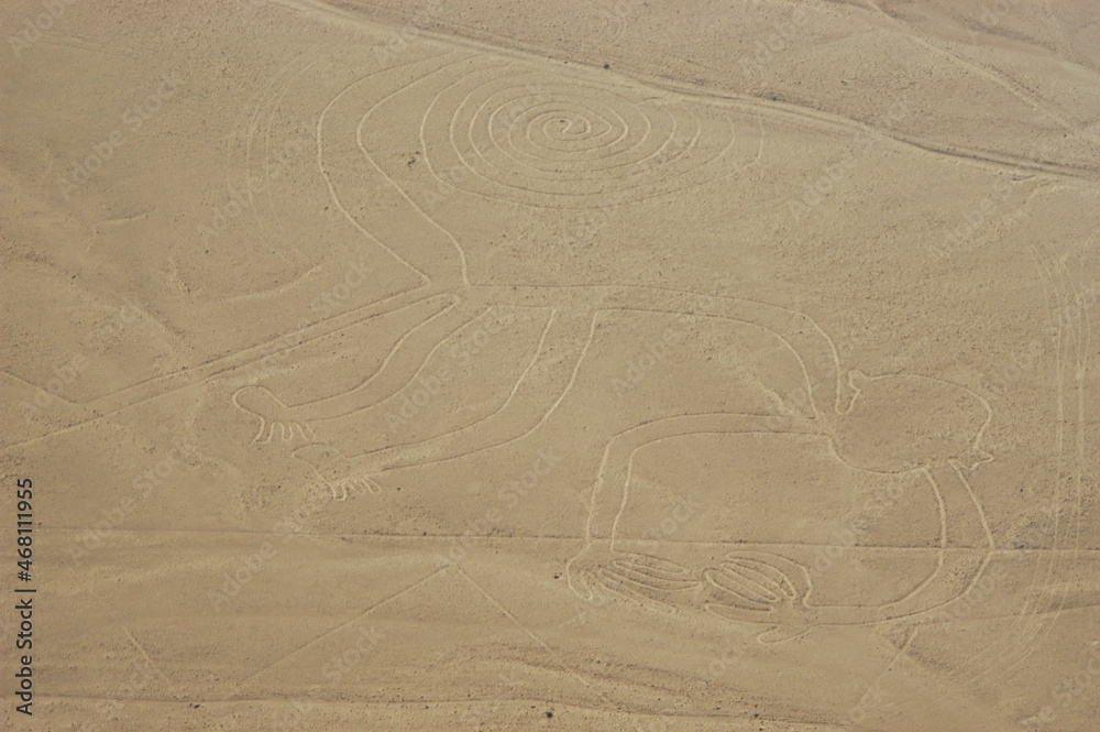Drawings, Nazca lines ( lineas de nazca ) in the desert of nazca - Peru ...