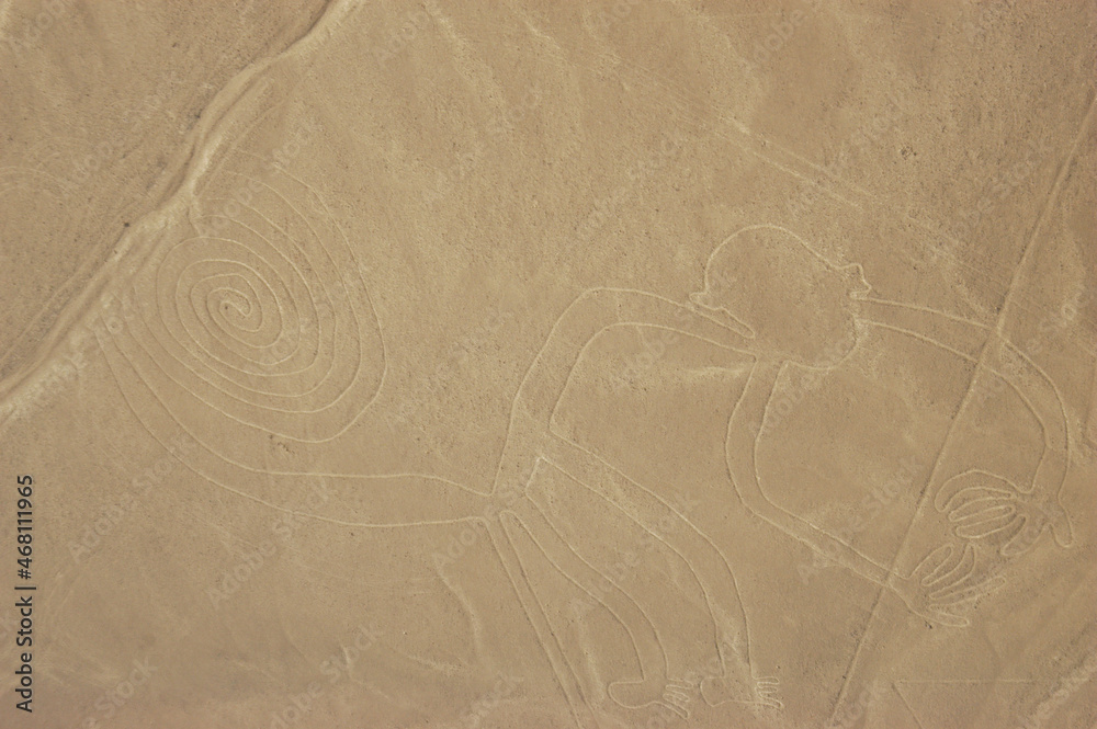 Drawings, Nazca lines ( lineas de nazca ) in the desert of nazca - Peru ...