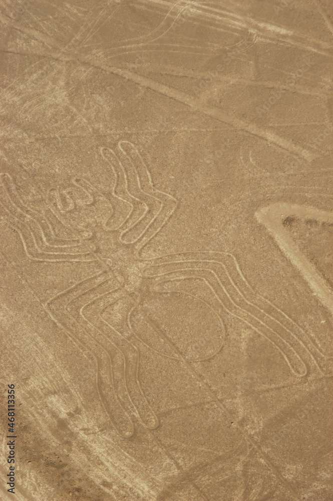 Drawings, Nazca lines ( lineas de nazca ) in the desert of nazca - Peru ...