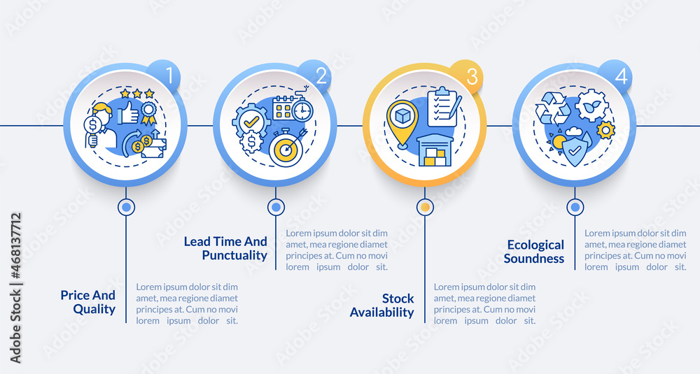 Operations management efficiency vector infographic template ...