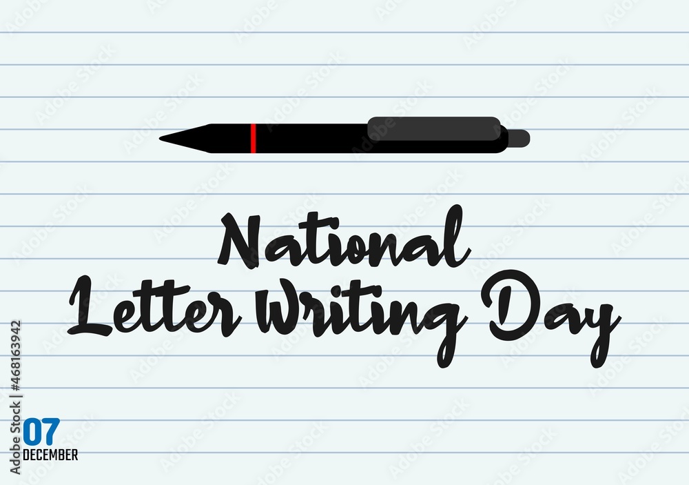 vector graphic of national letter writing day good for national letter ...