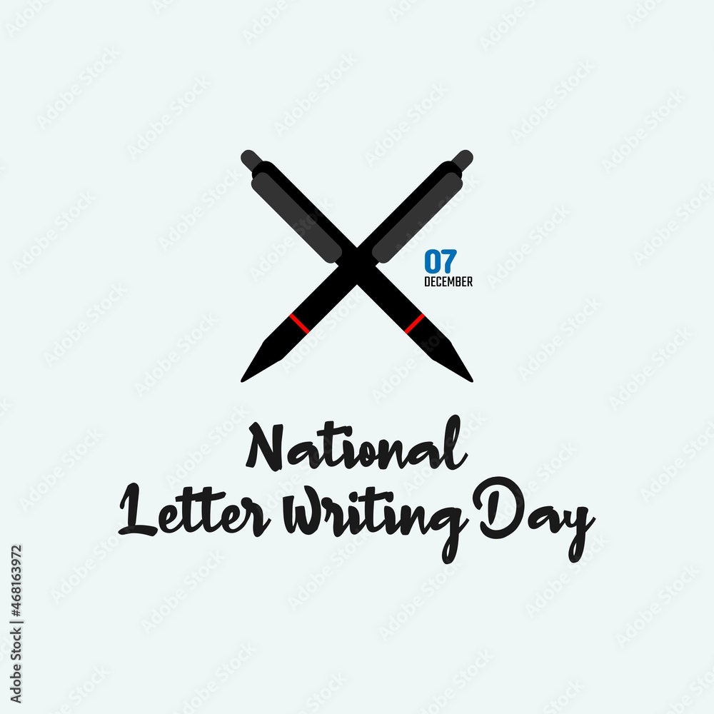 vector graphic of national letter writing day good for national letter ...