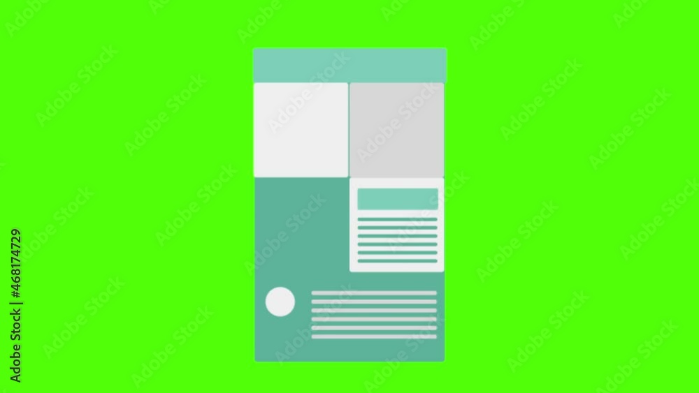 A window with blank lines on a green screen background Stock Video ...