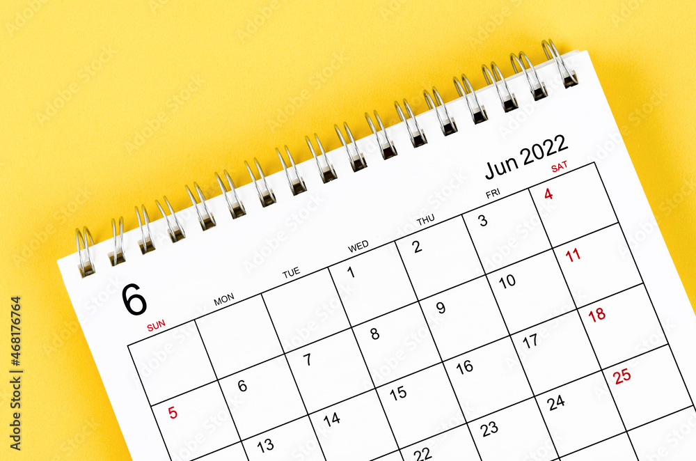 June 2022 Calendar Background