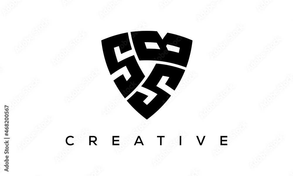 SSB letters logo, security Shield logo vector Stock Vector | Adobe Stock