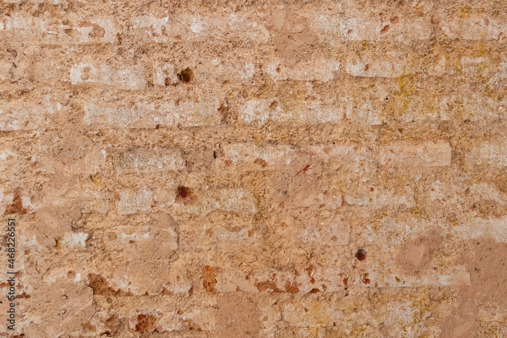 wall of executions by firing squad with bullet marks, used in spanish ...