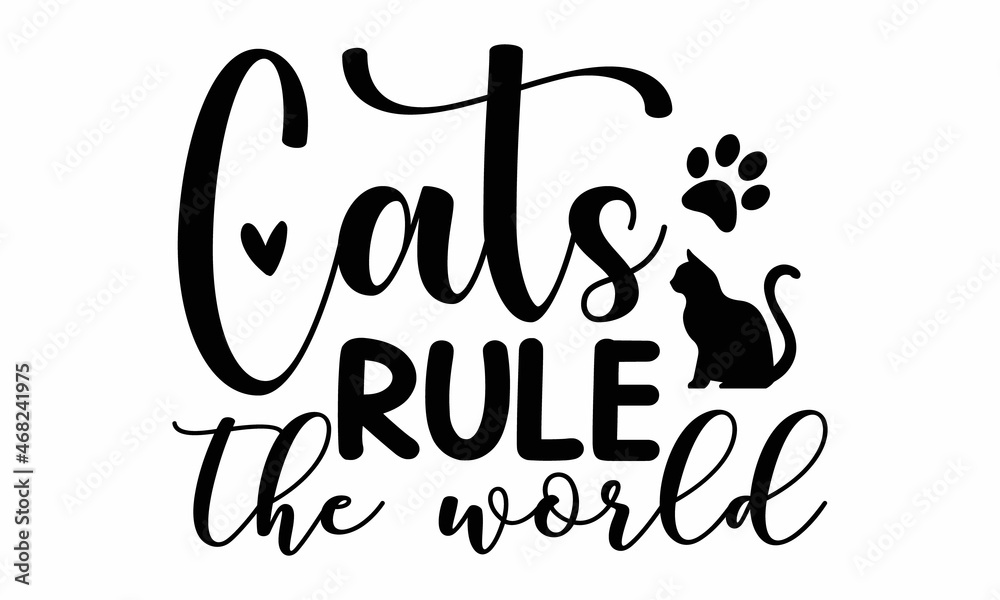 motivate phrase with paw print, Hand written phrases about dog adoption ...