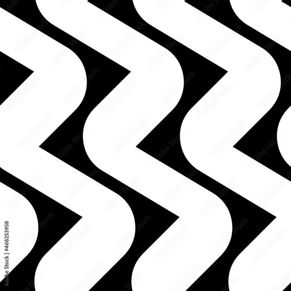 Diagonal zigzag lines seamless pattern. Angled jagged stripes ornament ...