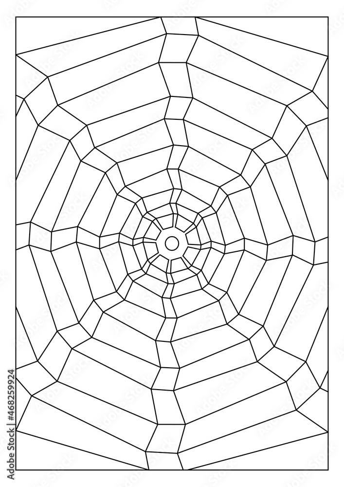 Portrait coloring pages for adults. Abstract radiate light illustration ...