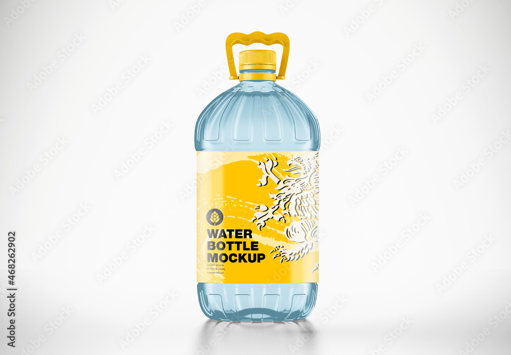 5L Water Bottle Mockup Stock Template | Adobe Stock