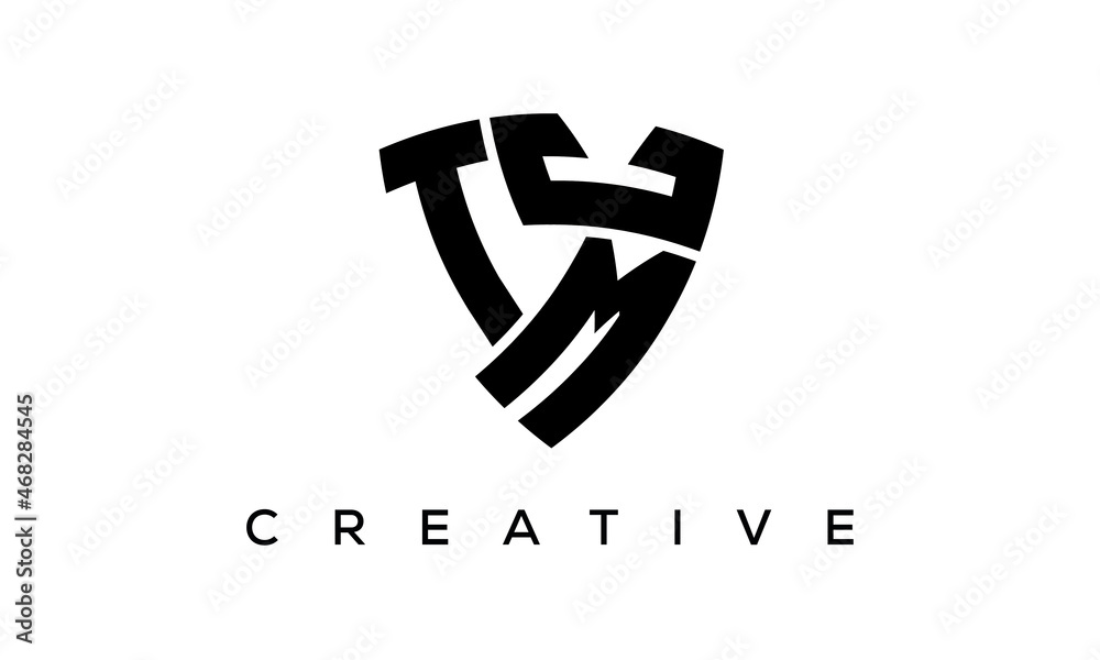 TMC letters logo, security Shield logo vector Stock Vector | Adobe Stock
