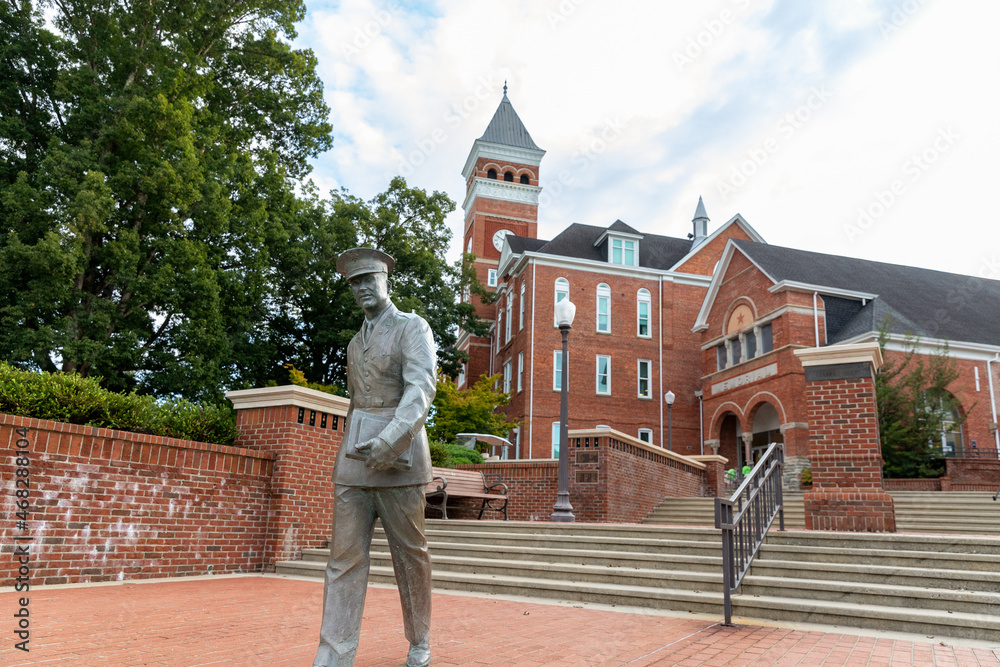 Military Officer Statue at Military Heritage Plaza on the Clemson ...