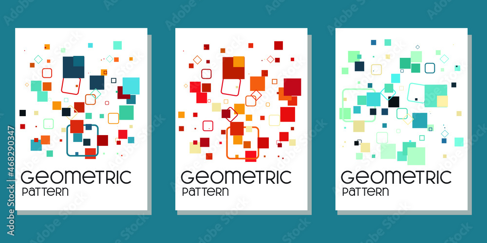 abstract geometric background for book cover, calendar, wall decor and ...