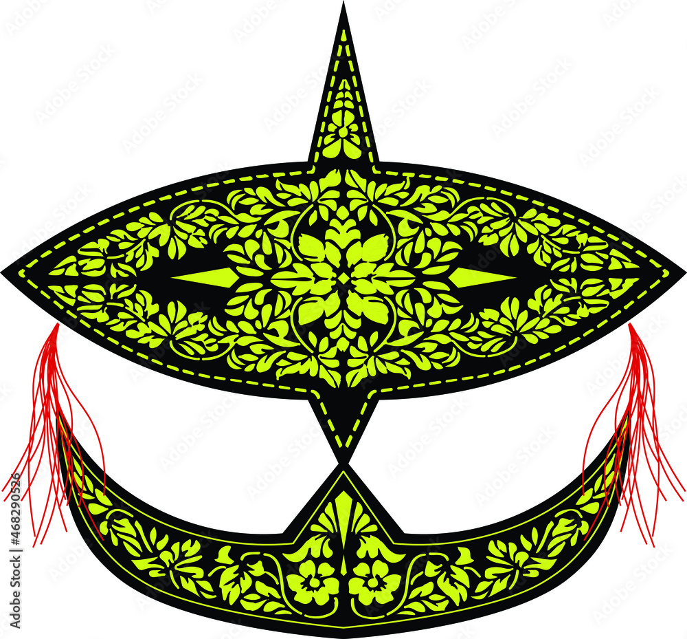 Vector of Wau Bulan Malaysia for graphic design Stock Vector | Adobe Stock