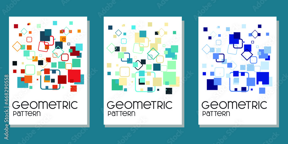 abstract geometric background for book cover, calendar, wall decor and ...