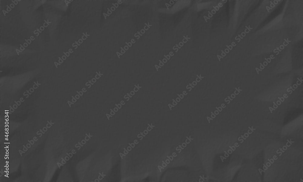 Dark gray wrinkled crumpled paper texture for background. Stock ...