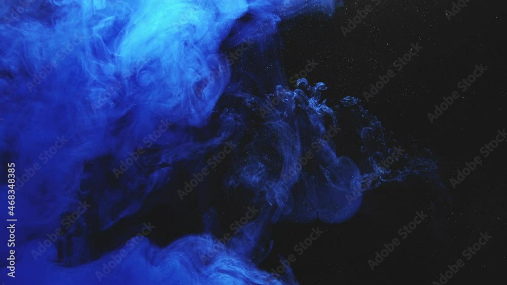Color smoke flow. Transition effect. Glowing mist animation. Night sky ...
