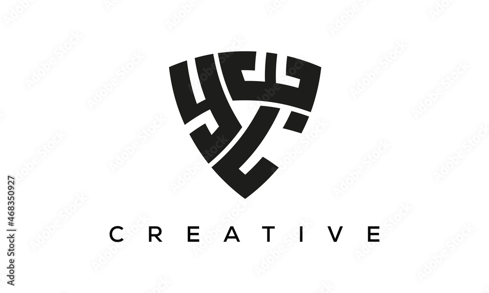 YLE letters logo, security Shield logo vector Stock Vector | Adobe Stock