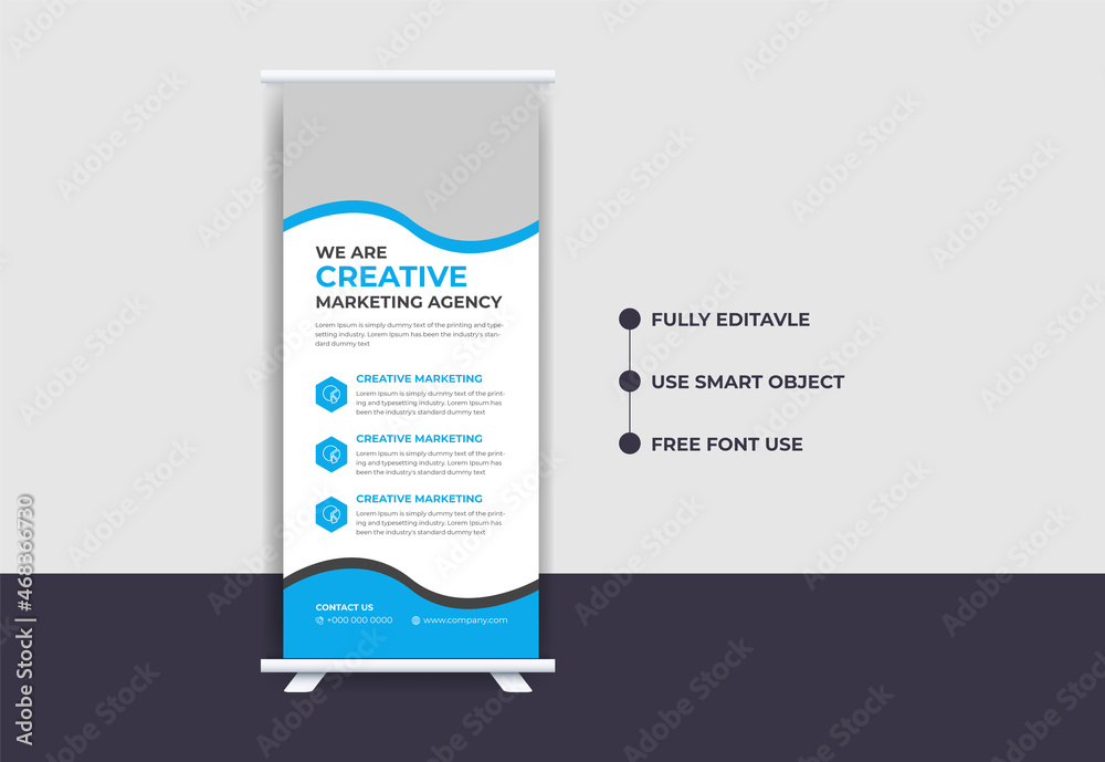 Marketing solution rack card design. Corporate dl flyer design template ...