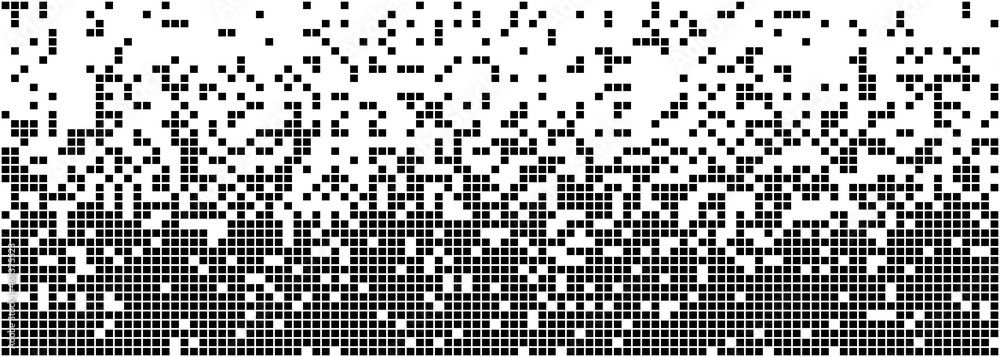 Black and White Random Pixels Pattern. Shuffled pixels texture ...