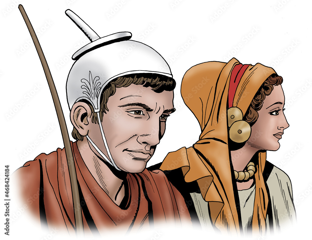 Ancient Rome - The flamen (priest) of Jupiter and the flaminica ...