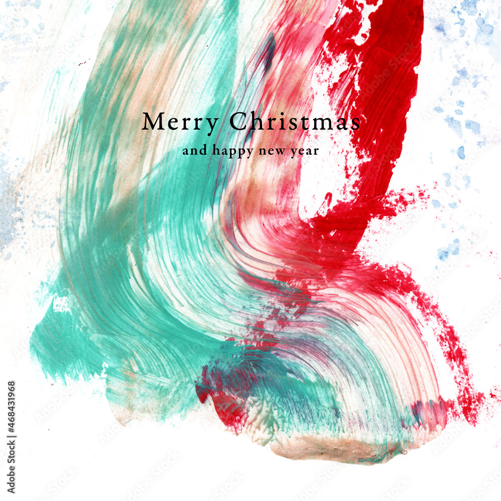 Diseño de tarjeta de navidad con un diseño abstracto, elegante y ...