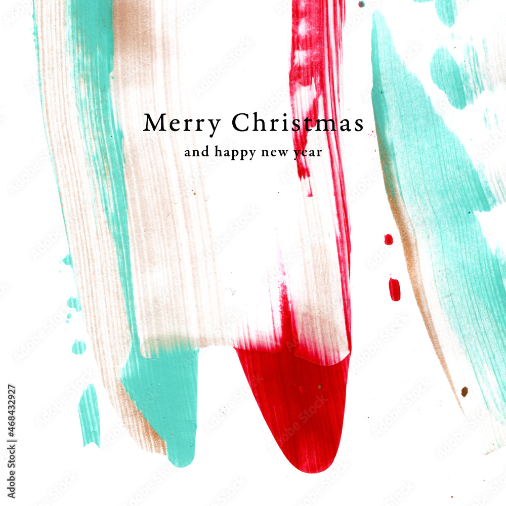 Diseño de tarjeta de navidad con diseño abstracto, elegante, sencillo y ...