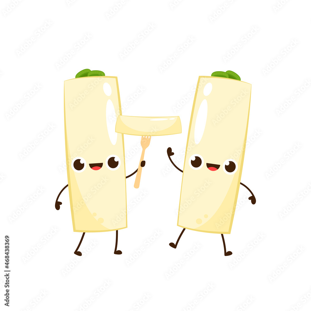 Tteokbokki noodle vector. Tteokbokki character design. Spicy rice cake ...