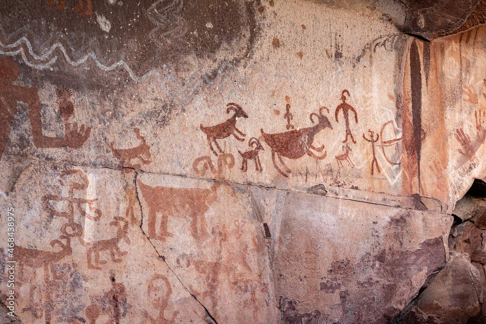Native American Cave Paintings Stock Photo | Adobe Stock