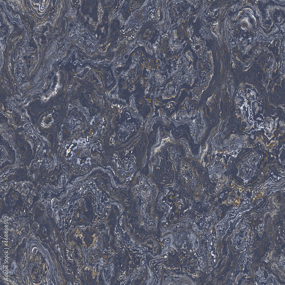 Dark blue marbled masculine seamless texture. Irregular ink blotch ...