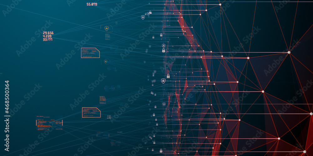 Global digital connected network Internet of things IOT cloud computing ...
