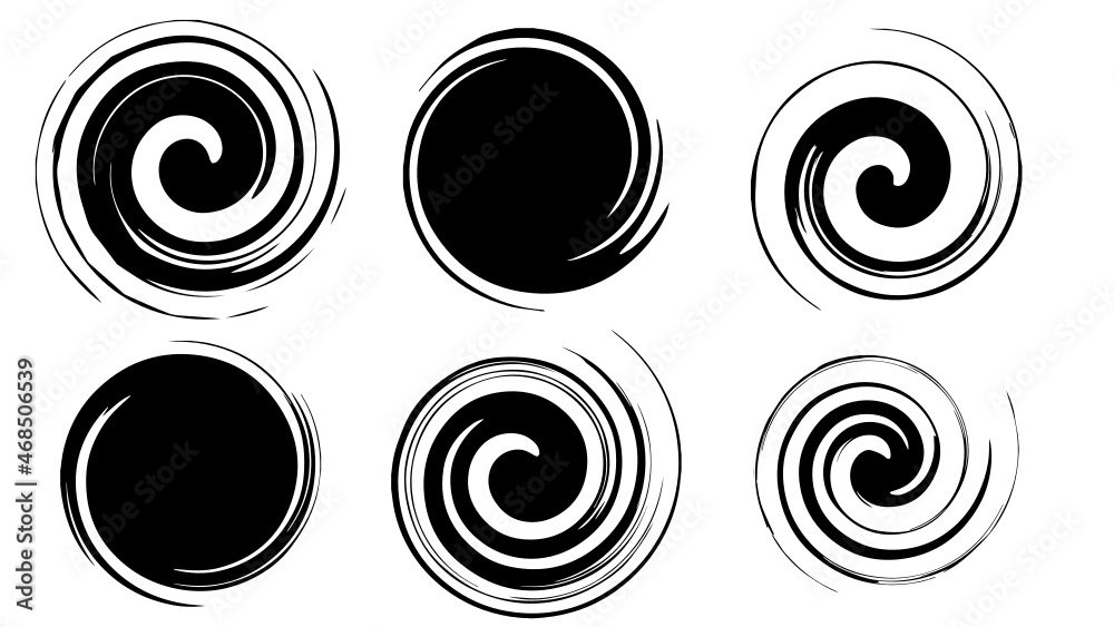 Swirls silhouette Stock Vector | Adobe Stock