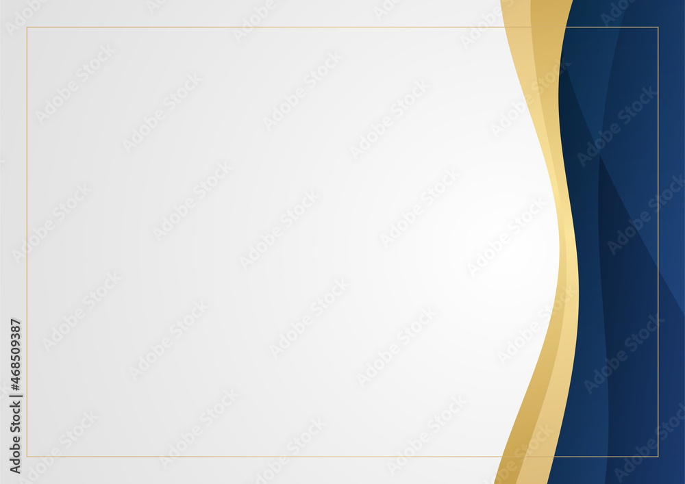 Modern blue and gold abstract background. Vector abstract graphic ...