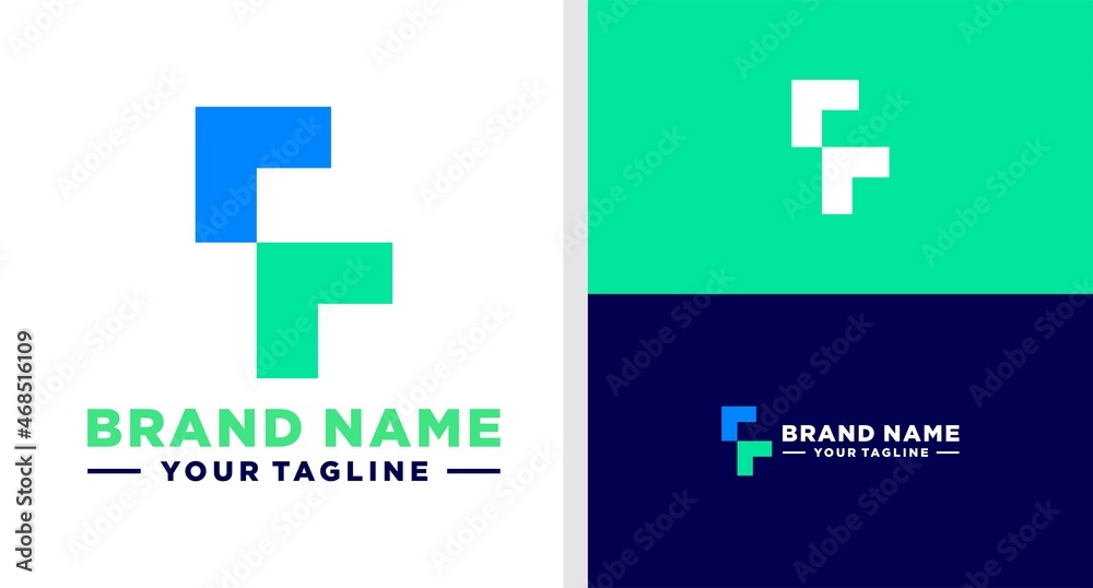 LETTER F LOGO ARROW SIMPLE GEOMETRIC EDITABLE Stock Vector | Adobe Stock