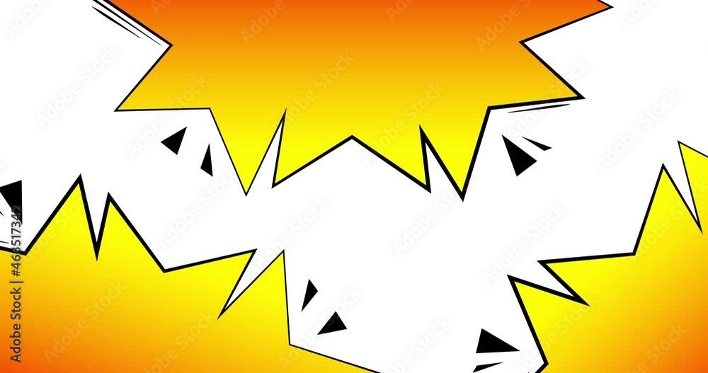 Sok. Comic book word effect. Motion poster. 4k animated text moving on ...