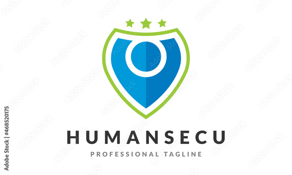 Human Shield - HR Admin Author Security Logo Design Vector Icon Symbol ...