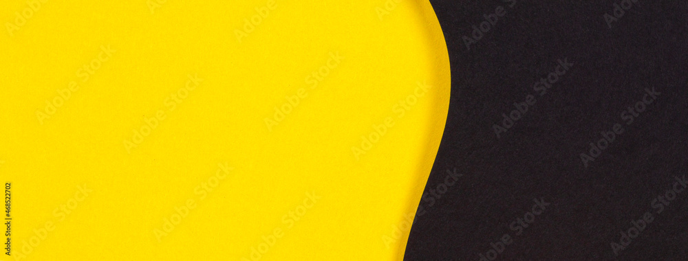 Abstract yellow and black color paper texture background. Minimal ...