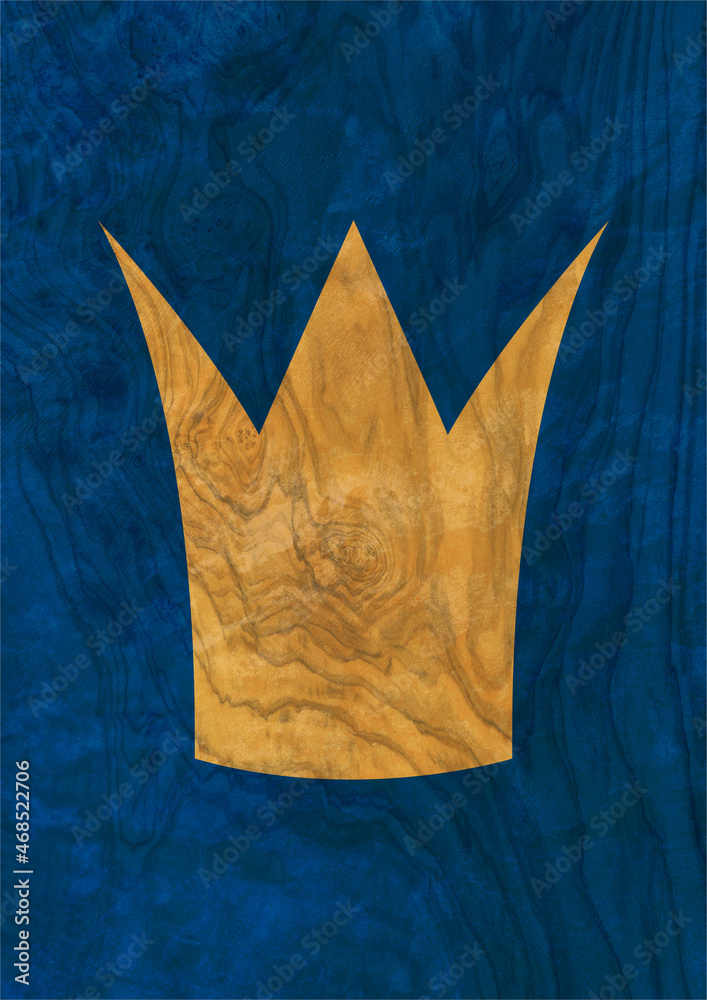 Gorgeous minimalist and textured crown with wood texture, minimalist ...