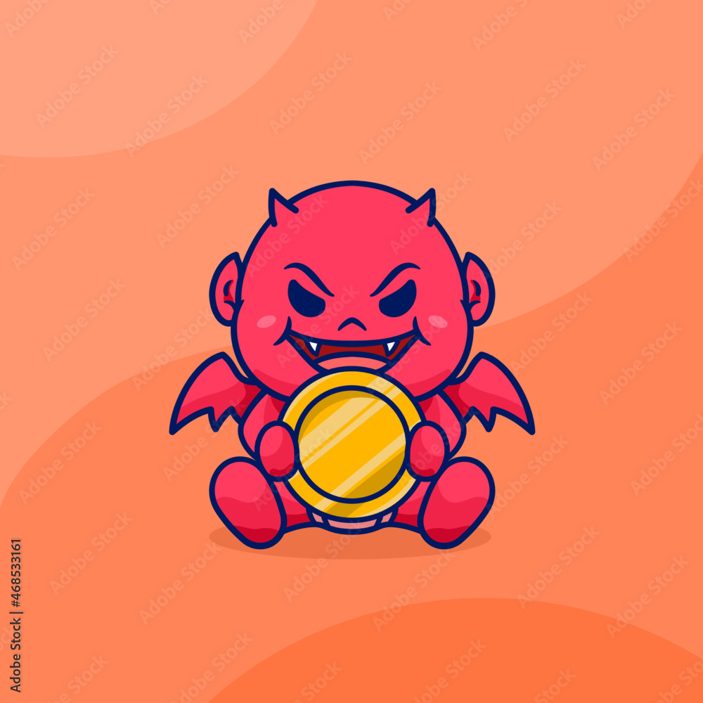 Cute Cartoon Baby Devil