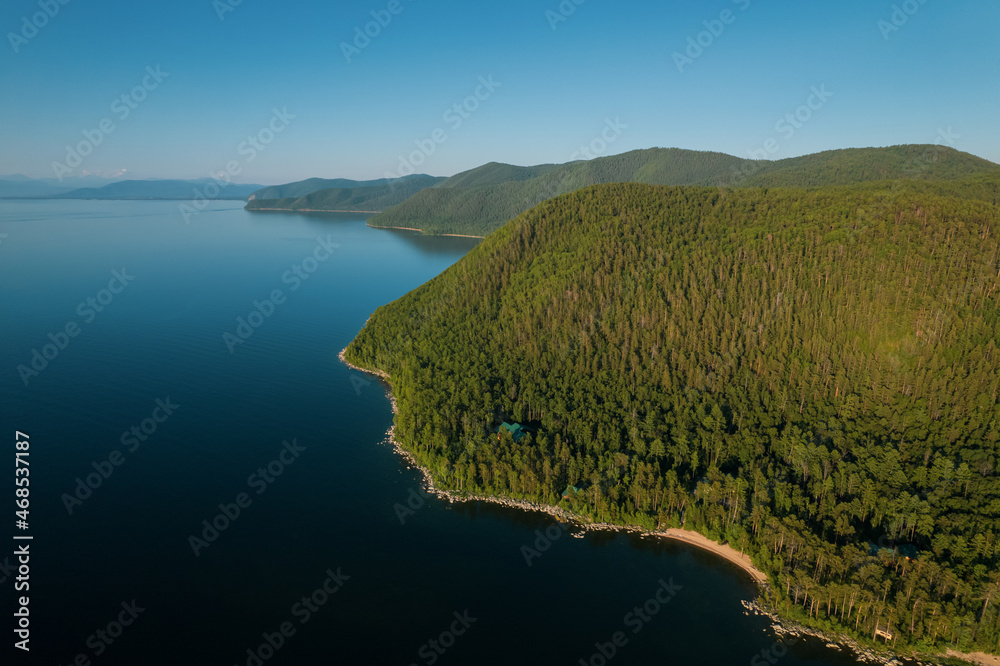 Summertime imagery of Lake Baikal is a rift lake located in southern ...