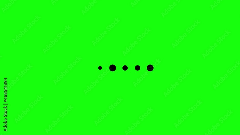 Loading dot green screen. Loading circle with animation Stock Video ...
